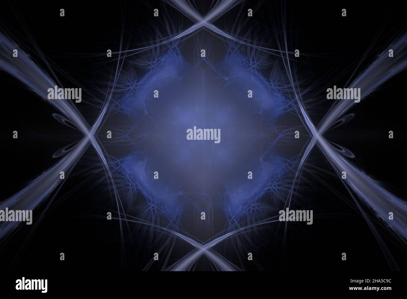 Dynamic and energetic fractal lines in flowing symmetry digital Stock Photo - Alamy