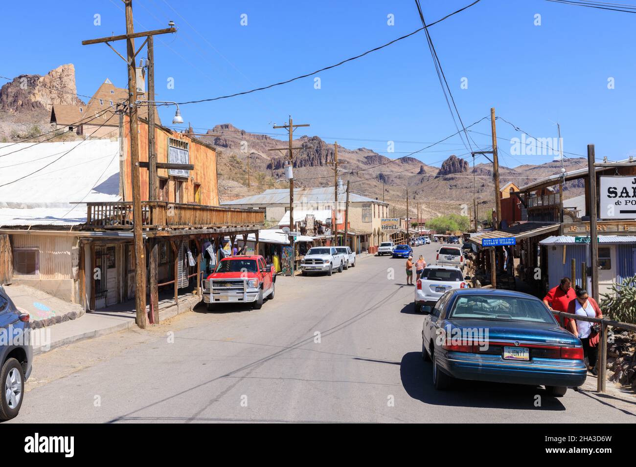 Oatman, Arizona: Main road Stock Photo - Alamy