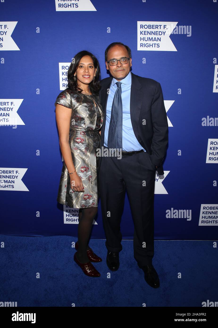 Deven Parekh and Monika Parekh attend the Robert F. Kennedy 2021 Ripple ...