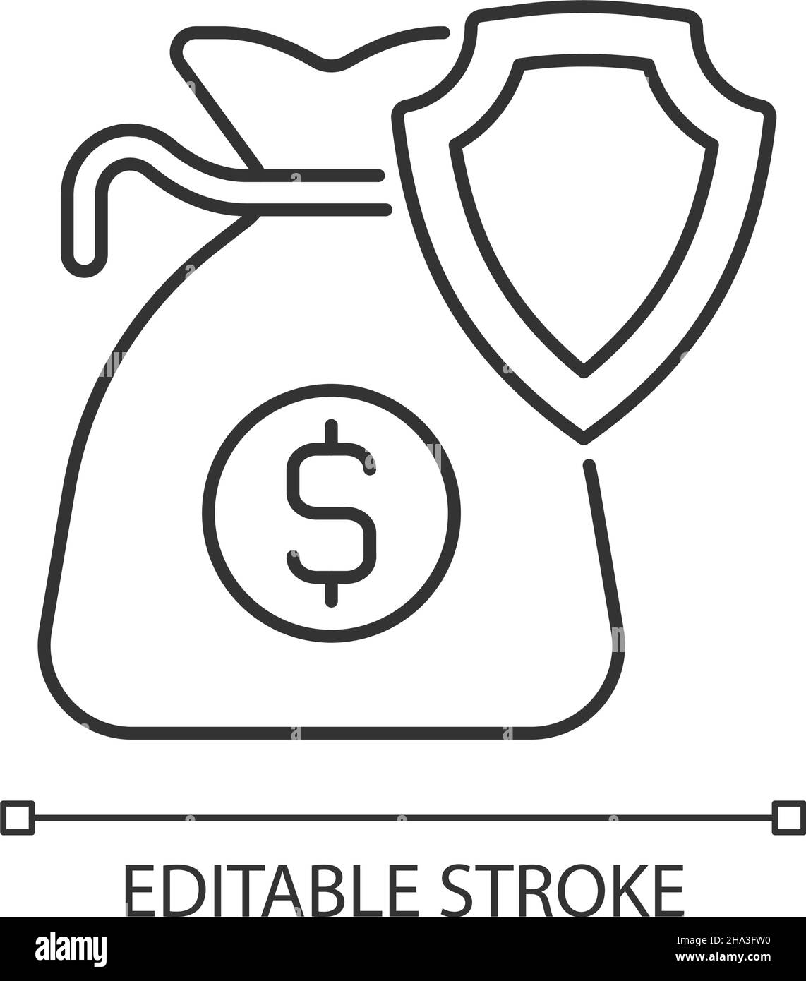 Business income insurance linear icon Stock Vector Image & Art - Alamy