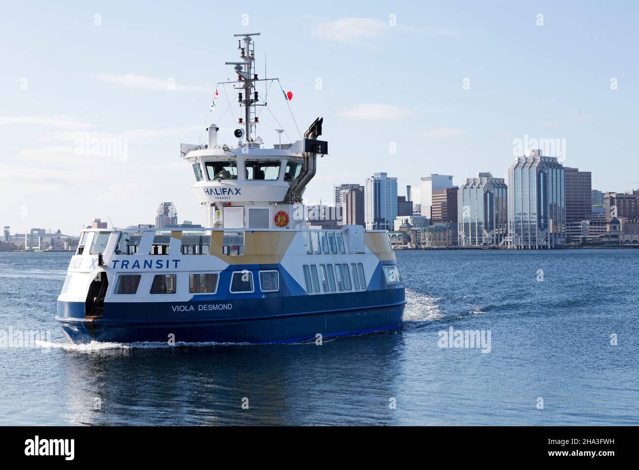 The Halifax-Dartmouth Ferry crosses Halifax Harbour in Nova Scotia ...