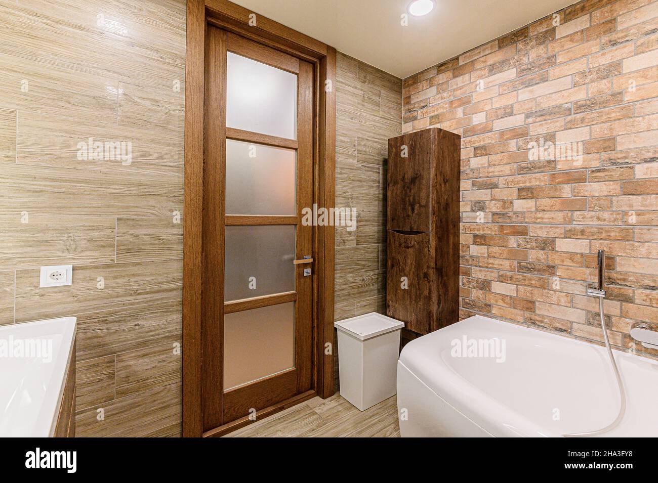 Russia, Moscow- May 06, 2020: interior room apartment modern bright ...