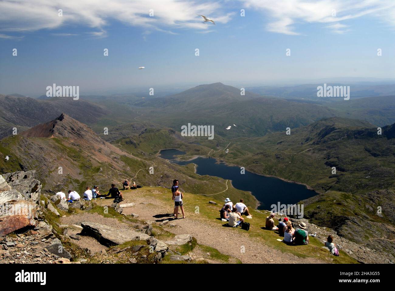 The Summit of Snowdon, WALES UK Stock Photo - Alamy