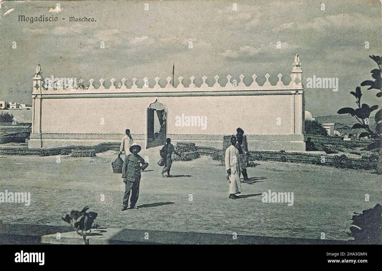 Historical postcard of Italian Somali (1916 Stock Photo - Alamy