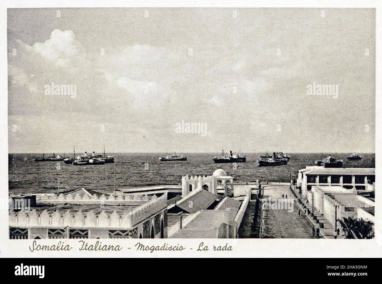 Historical postcard of Italian Somali (1935 Stock Photo - Alamy