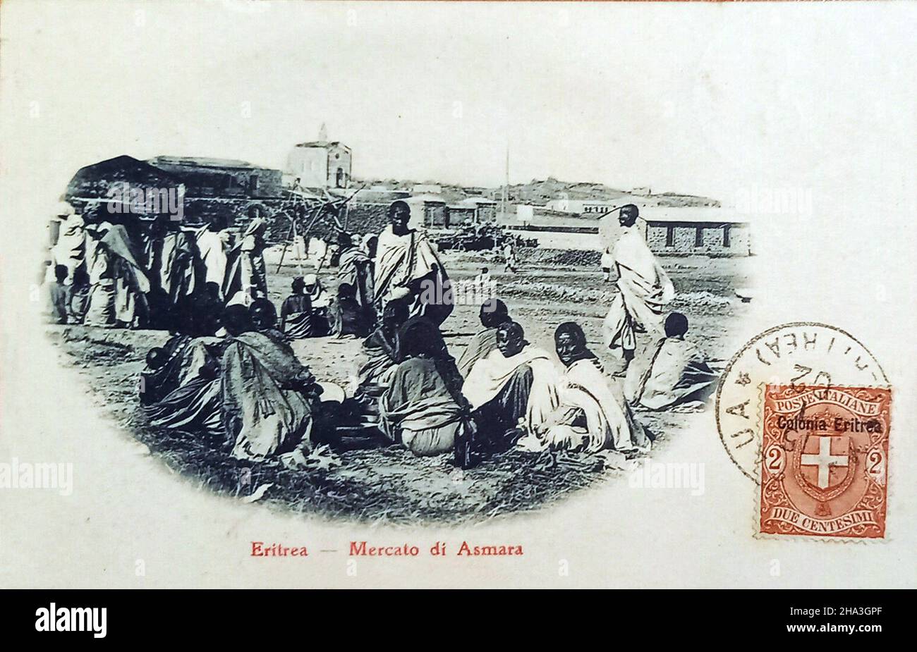 Historical postcard of Italian Eritrea (1902 Stock Photo - Alamy