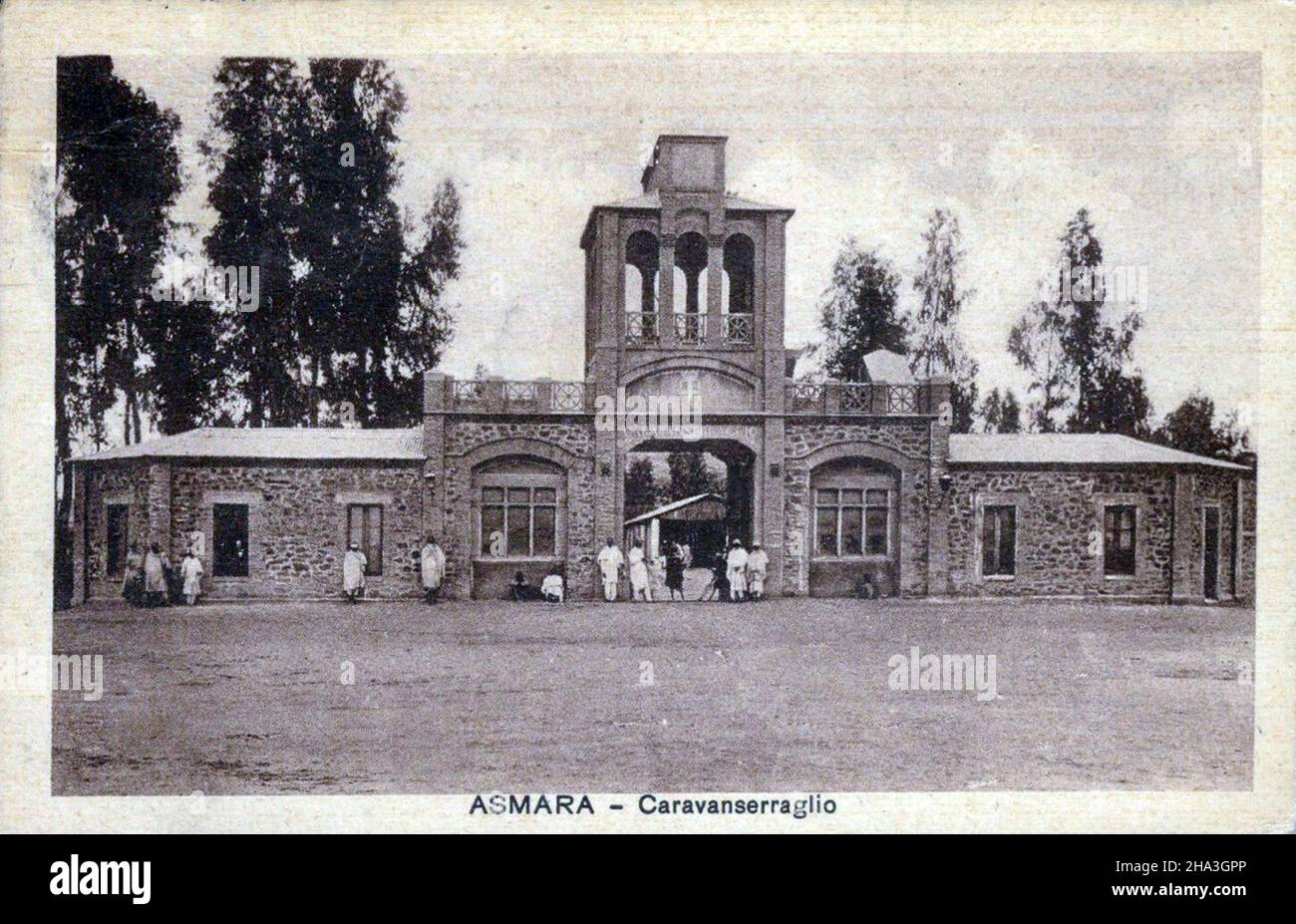 Historical postcard of Italian Eritrea Stock Photo - Alamy
