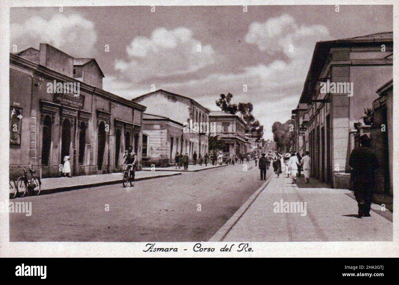 Historical postcard of Italian Eritrea Stock Photo - Alamy