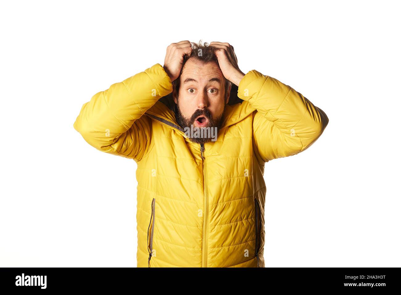 omg unbelievable shock amazement. dumbfounded man with open mouth ...