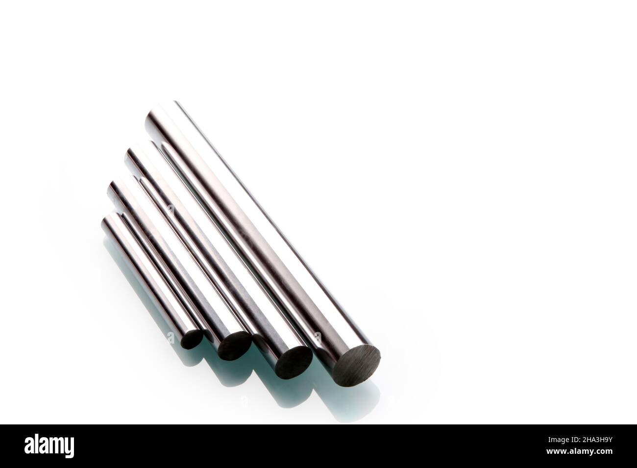 stainless steel rods studio shoot Stock Photo - Alamy