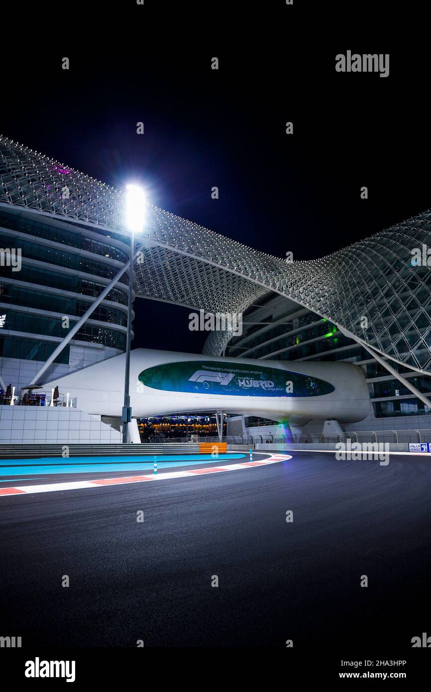 Abu Dhabi, United Arab Emirates. 9th Dec, 2021. Track impression, F1 ...