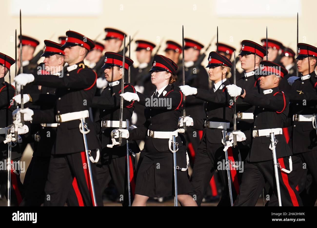 Officer Cadets parade during the Sovereign's Parade at the Royal ...