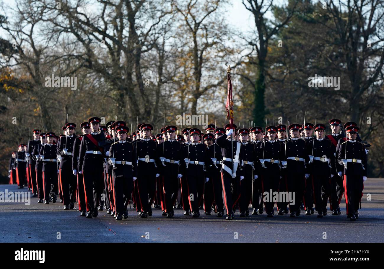 Officer Cadets parade during the Sovereign's Parade at the Royal ...