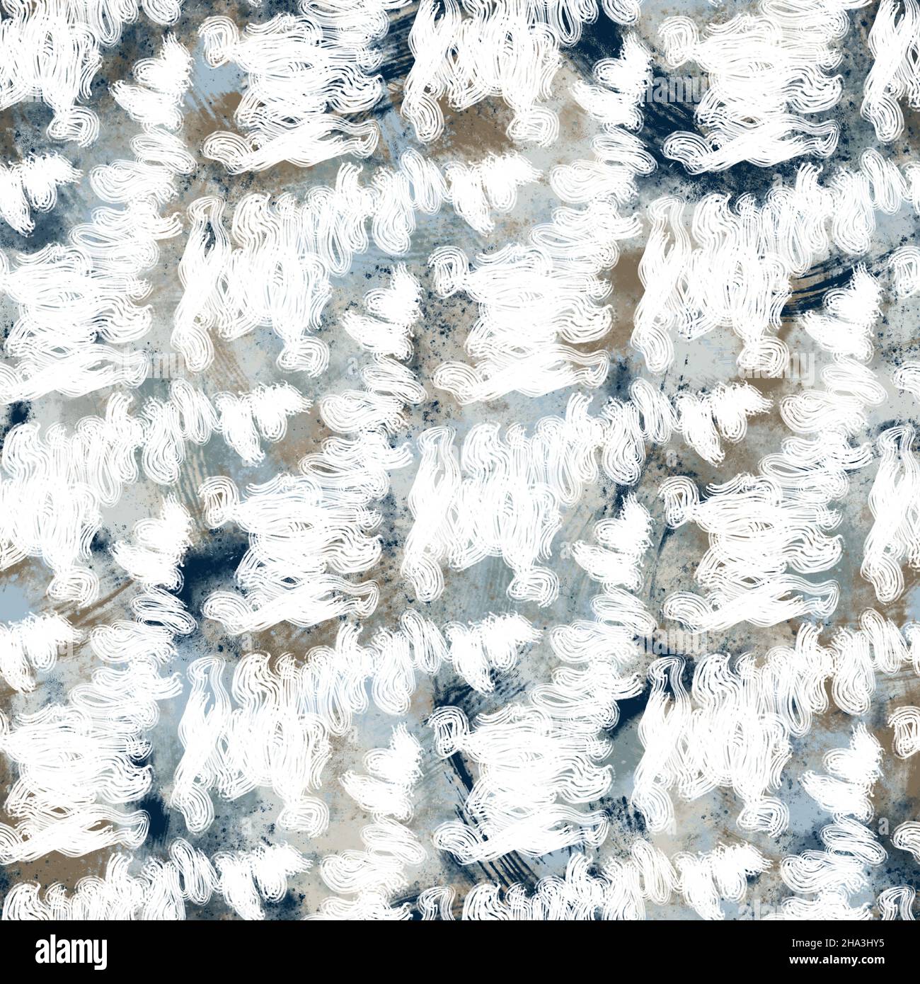 Seamless neutral and white grungy classic abstract surface pattern ...