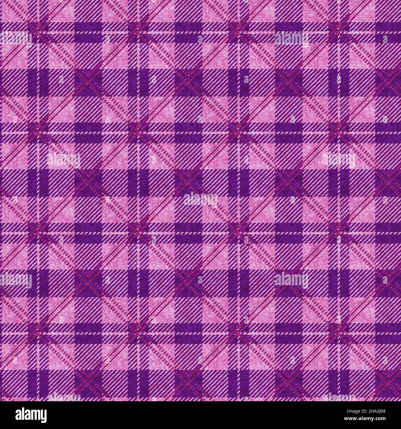 Bright pink summer woven plaid texture. Seamless woollen feminine style ...