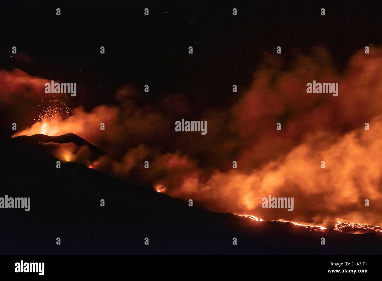 Cumbre Vieja volcano is one of the most active in the Canaries. The ...
