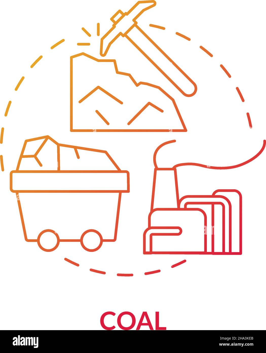 Coal red gradient concept icon Stock Vector Image & Art - Alamy