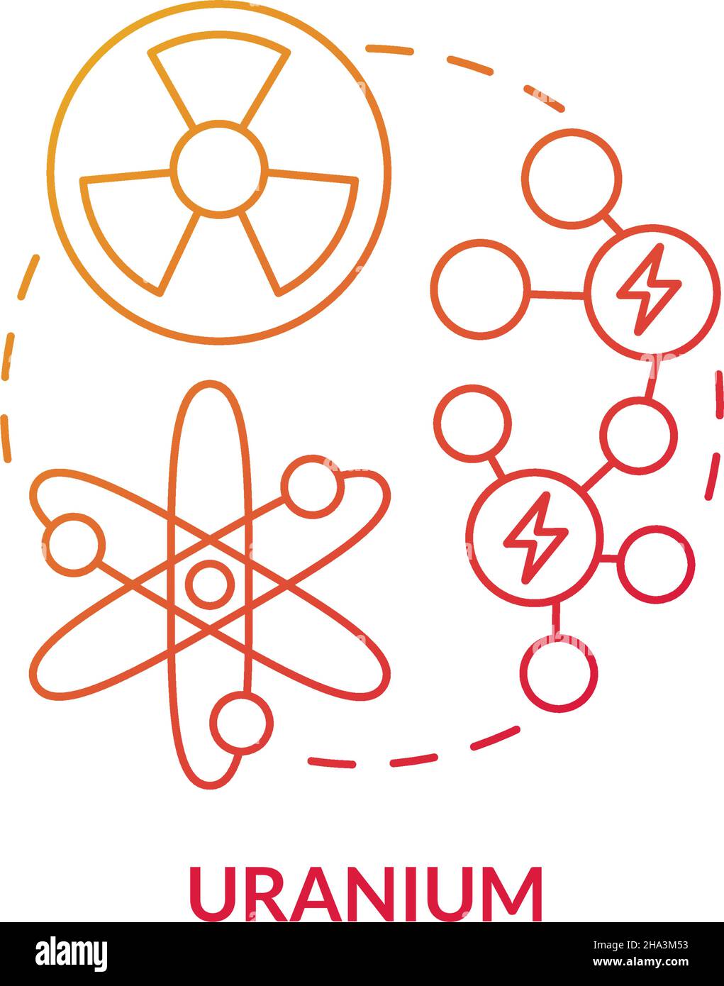 Uranium red gradient concept icon Stock Vector Image & Art - Alamy