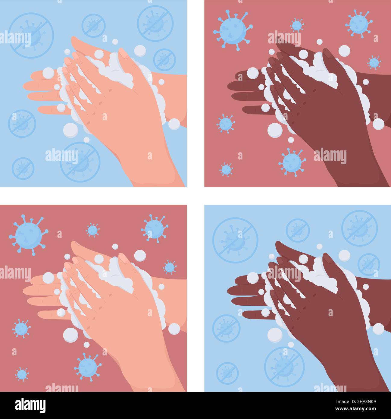 Wash hands animation hi-res stock photography and images - Alamy