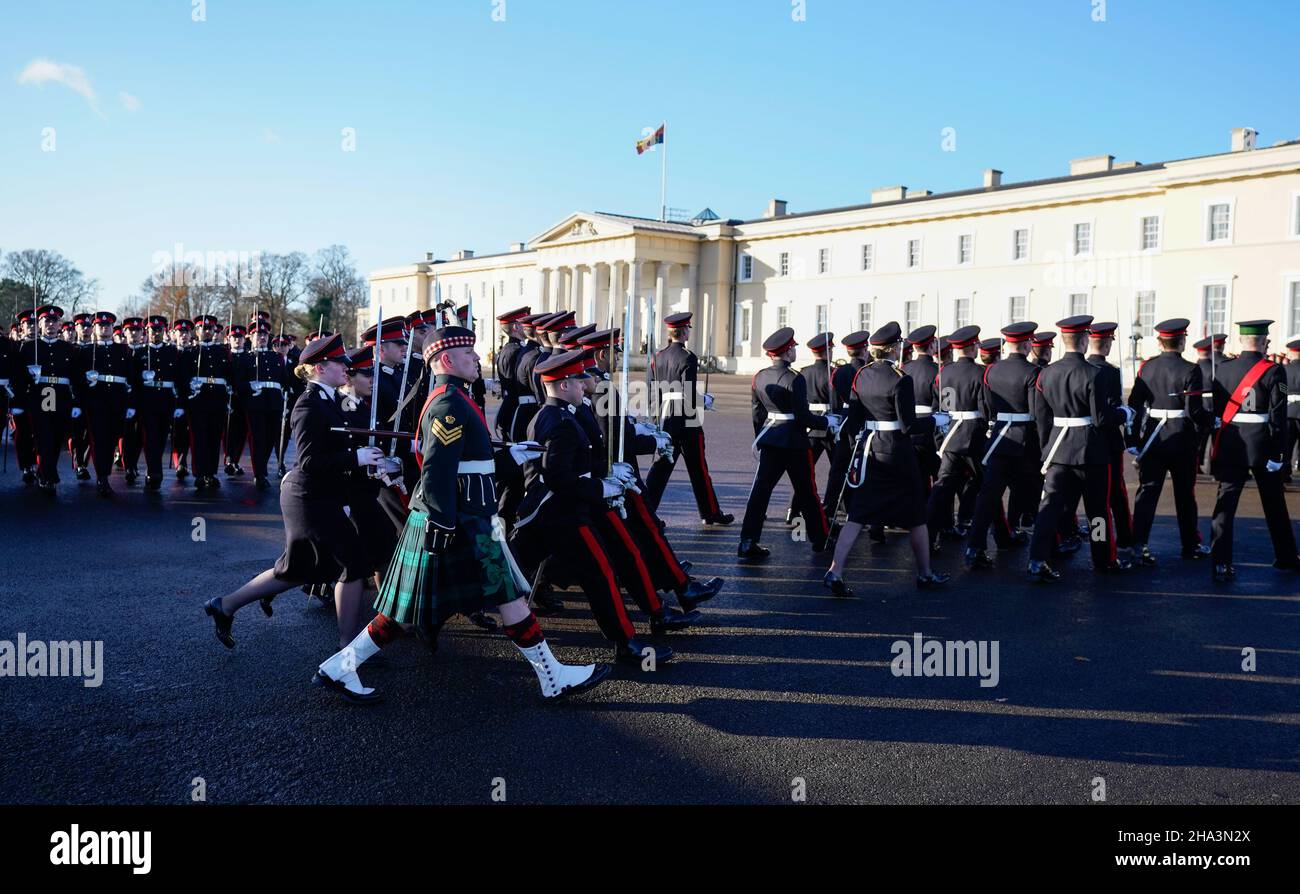Officer Cadets parade during the Sovereign's Parade at the Royal ...