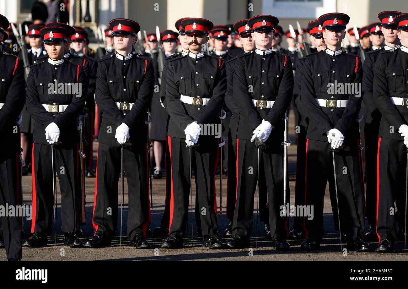 Officer Cadets line up during the Sovereign's Parade at the Royal ...