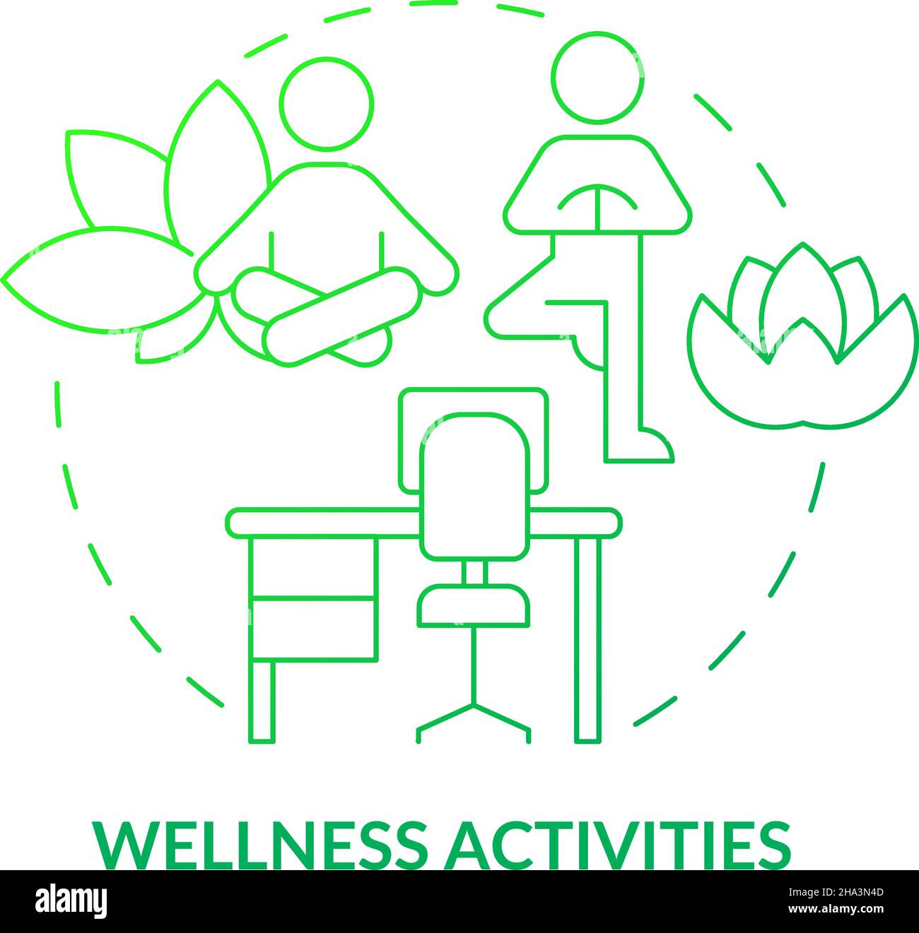 Wellness practices concept icon Stock Vector Image & Art - Alamy