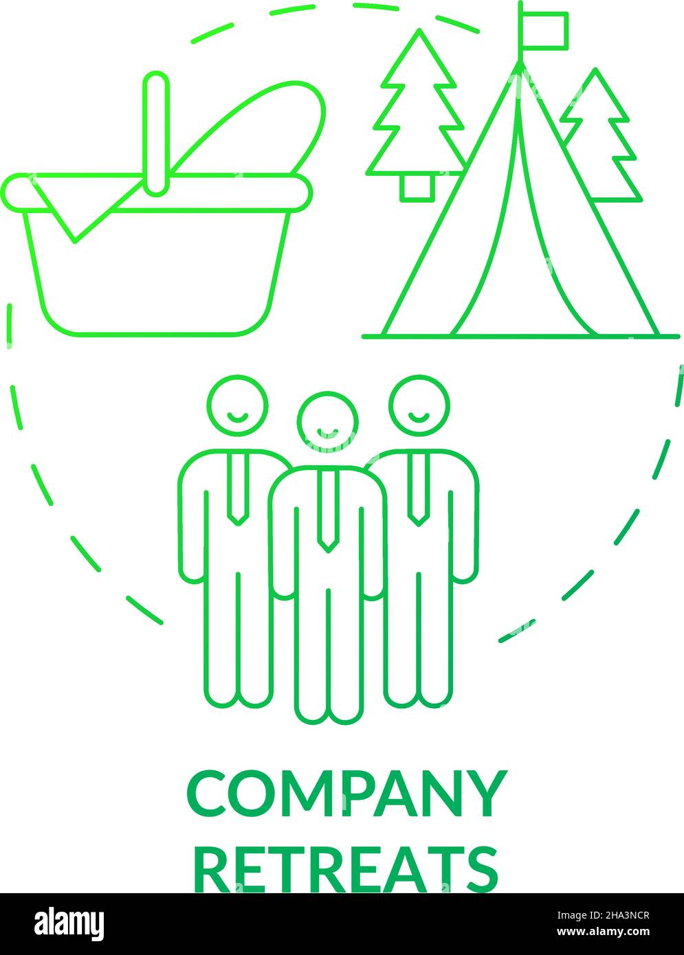 Company resort for staff concept icon Stock Vector Image & Art - Alamy