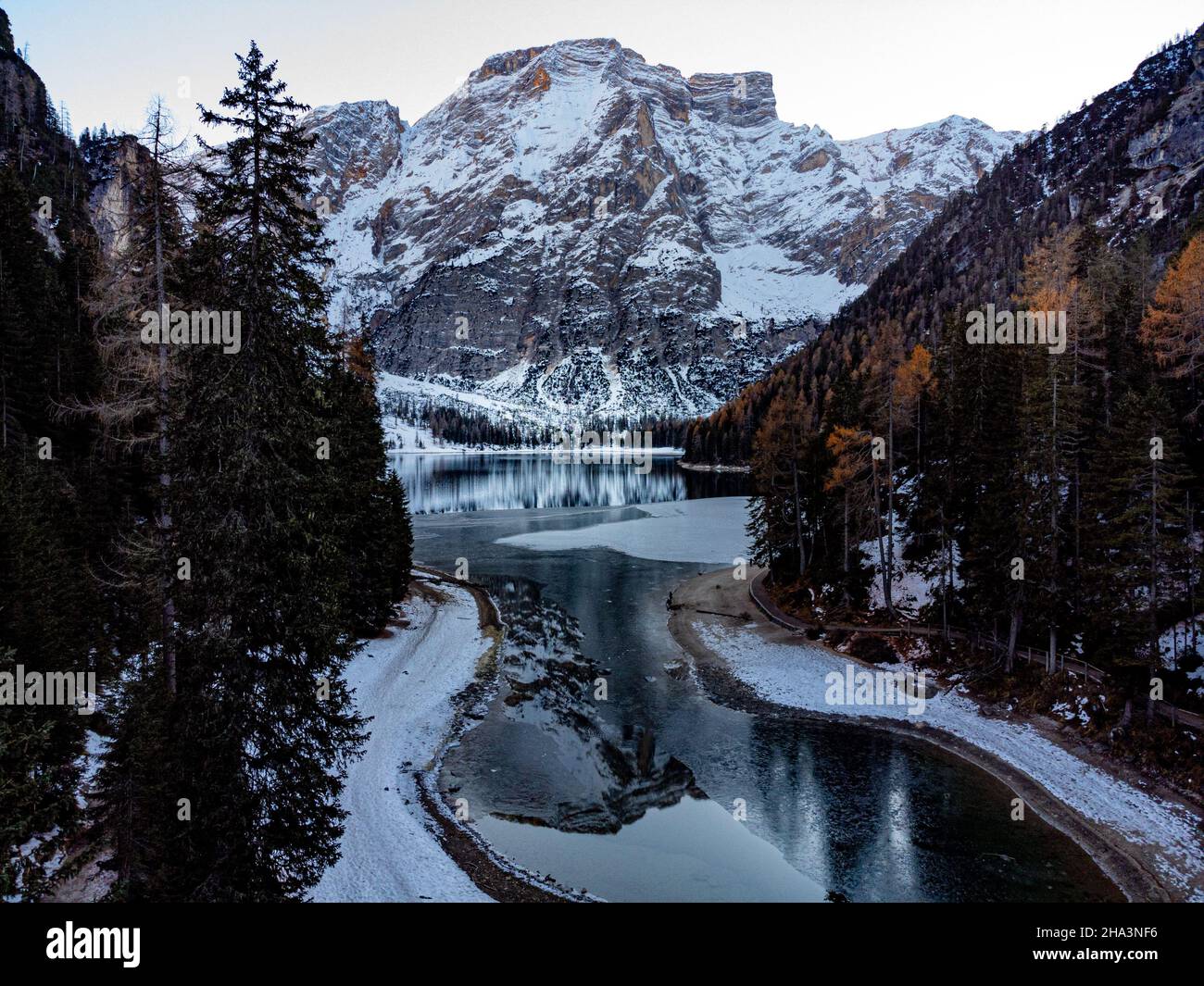 Nature Park Prags in the Italian Alps of South Tyrol Stock Photo - Alamy