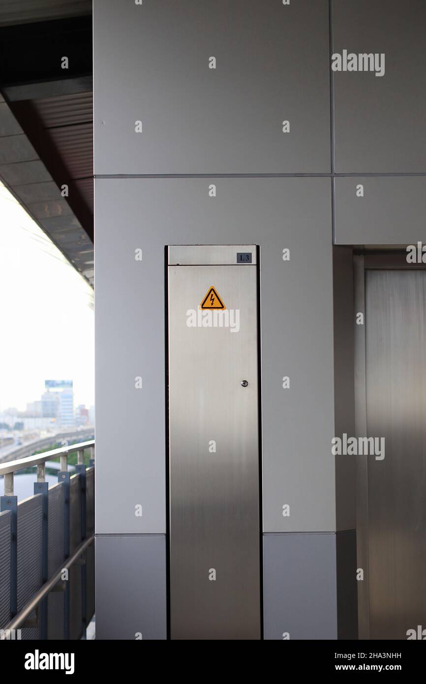 Electrical hazard symbol or Danger Electrical Hazard High Voltage Sign ...