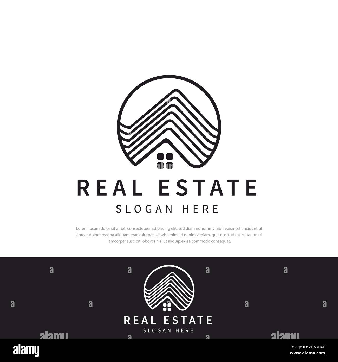 Logo design building modern line art ,design templates,icons,symbols ...