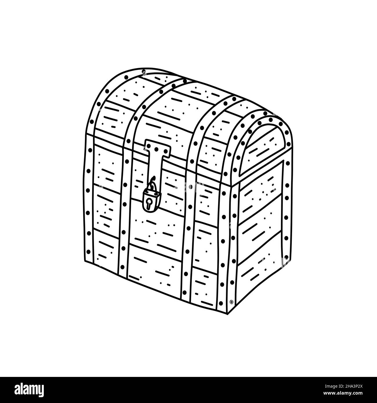 Closed Treasure Chest Drawing