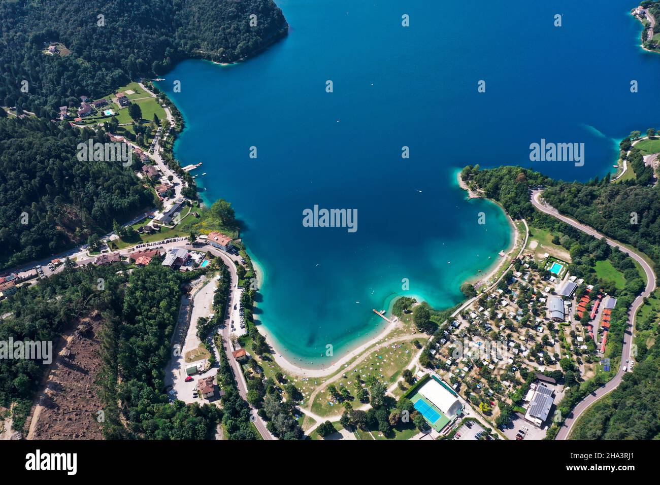 Lake Ledro in Italy, near lake Garda Stock Photo - Alamy