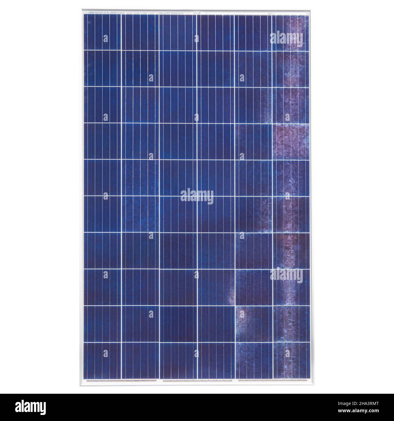 Solar Panel Isolated on White with Clipping Path Stock Photo - Alamy