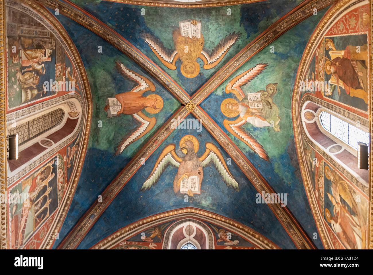 Frescoes inside medieval church hi-res stock photography and images - Alamy