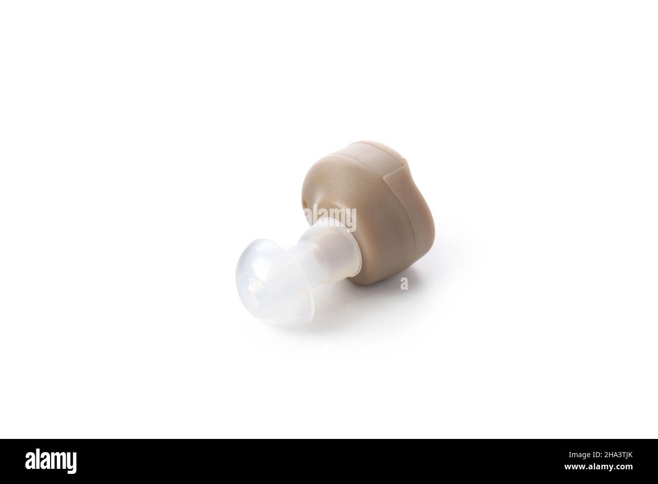 Hearing aid isolated on white background, close up Stock Photo - Alamy