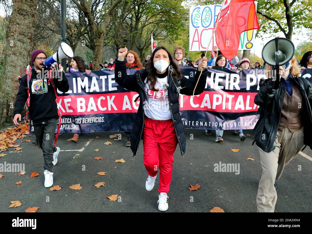 PROTESTER WITH BANNER, 2021 Stock Photo - Alamy