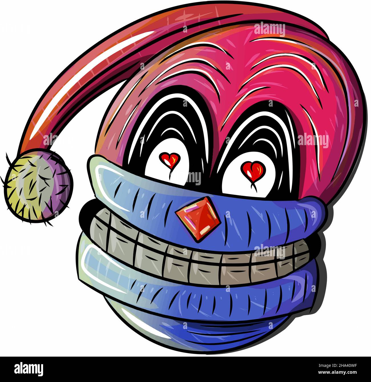 Red heart person character Cut Out Stock Images & Pictures - Alamy