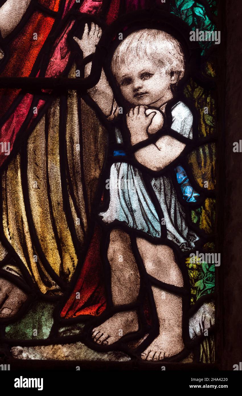 Child stained glass Stock Photo - Alamy