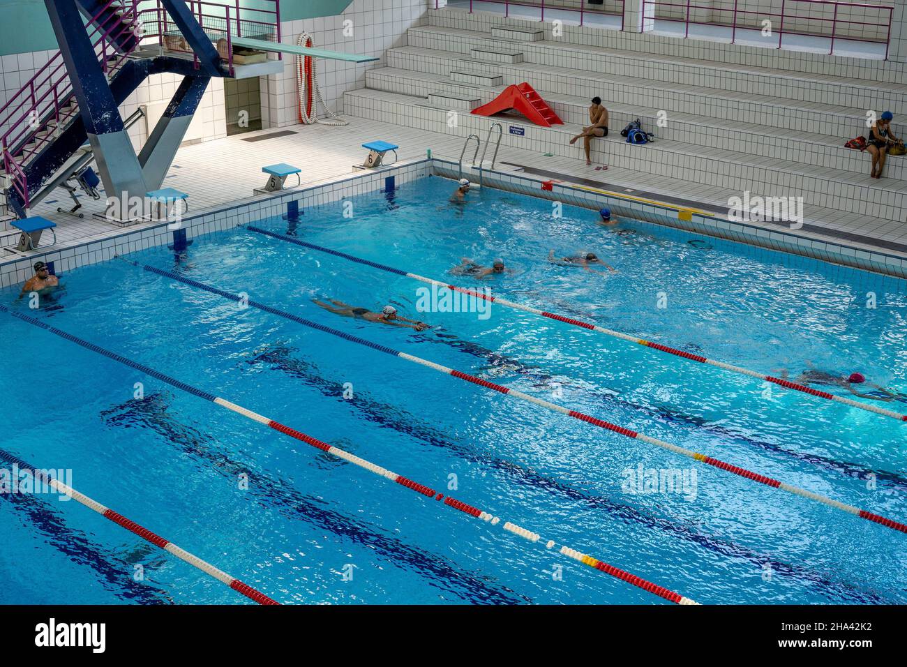 Indoor diving board platform hi-res stock photography and images - Alamy