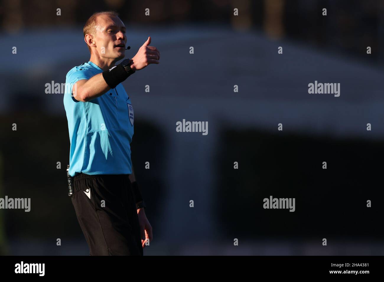 Milan, Italy. 7th Dec, 2021. The referee Vladimir Moskalev of Russia ...