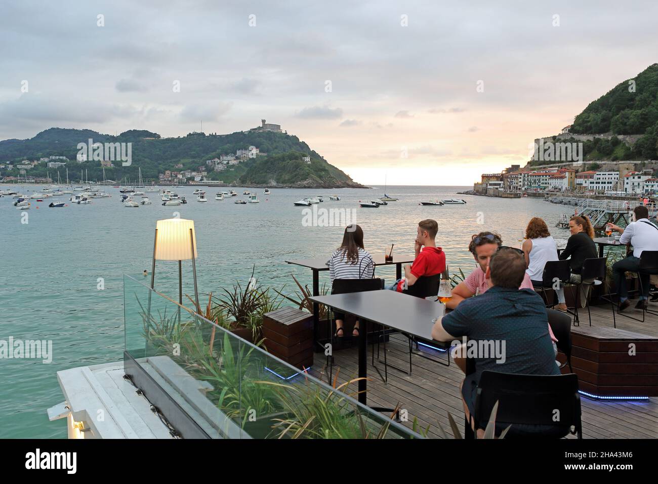 GU Bar above Playa La Concha, Donostia-San Sebastian, Basque Country ...