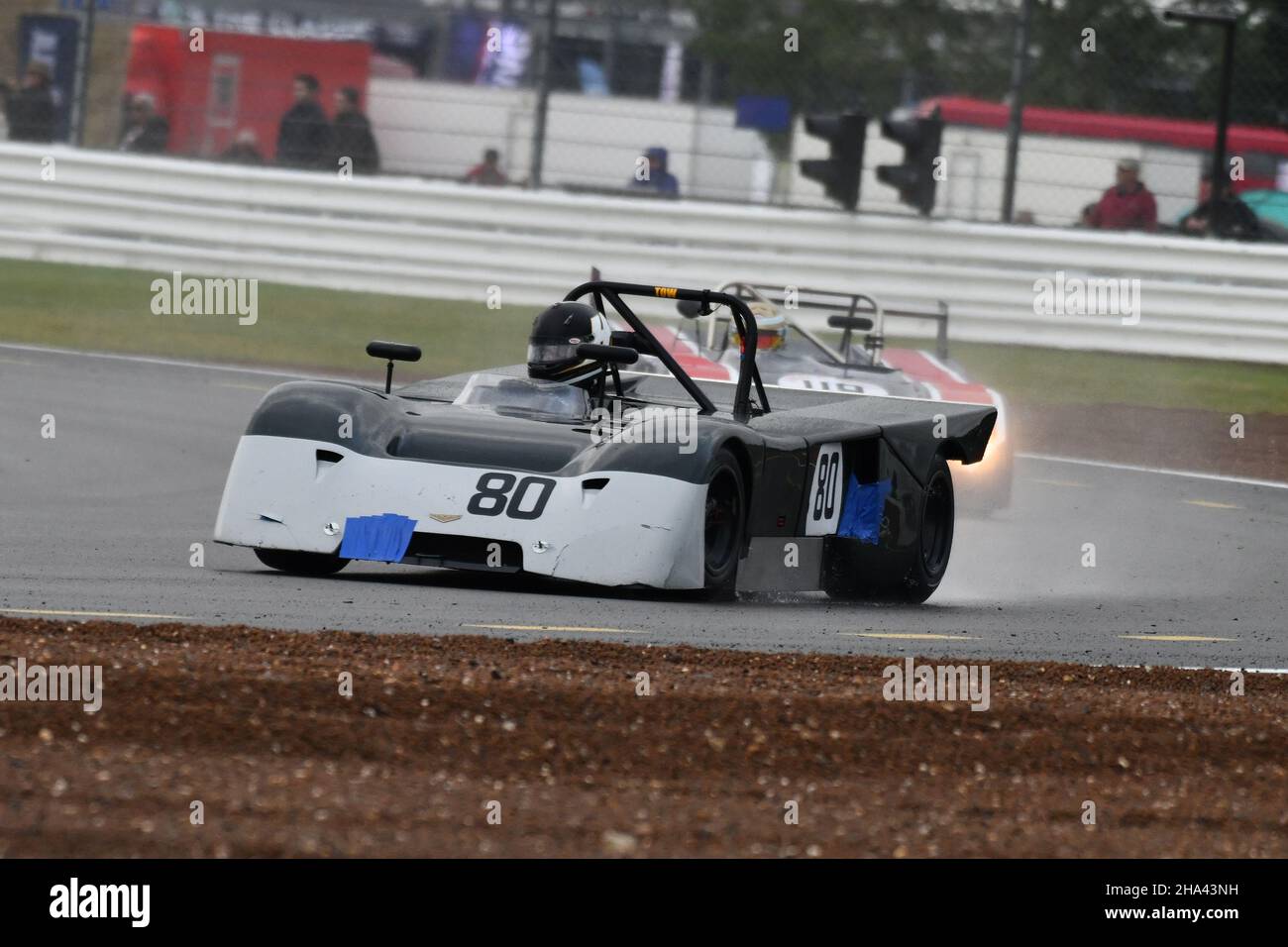 Reduced rain but plenty of spray, Henry Fletcher, Chevron B19, Yokohama ...