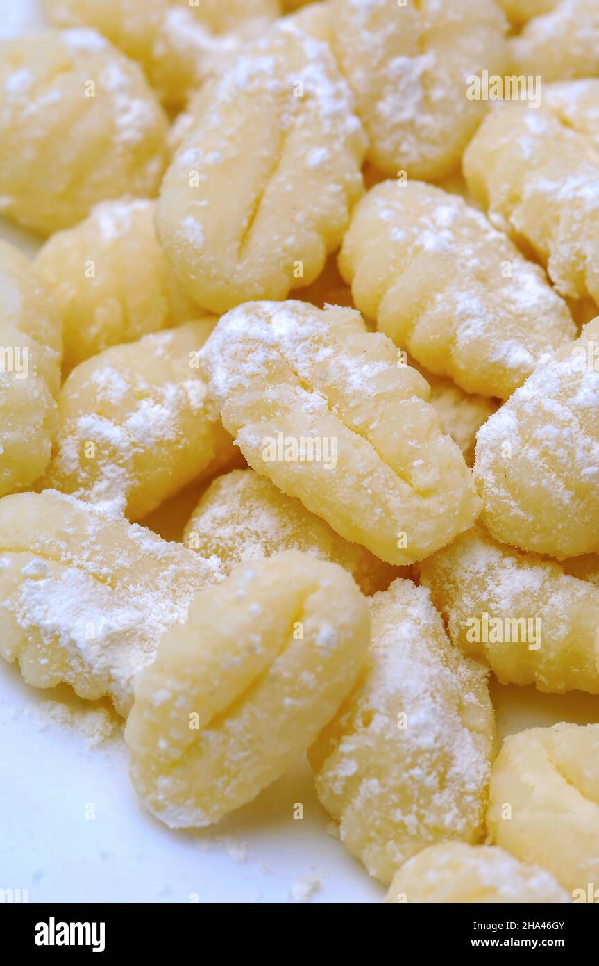 Traditional italian gnocchi closeup Stock Photo - Alamy