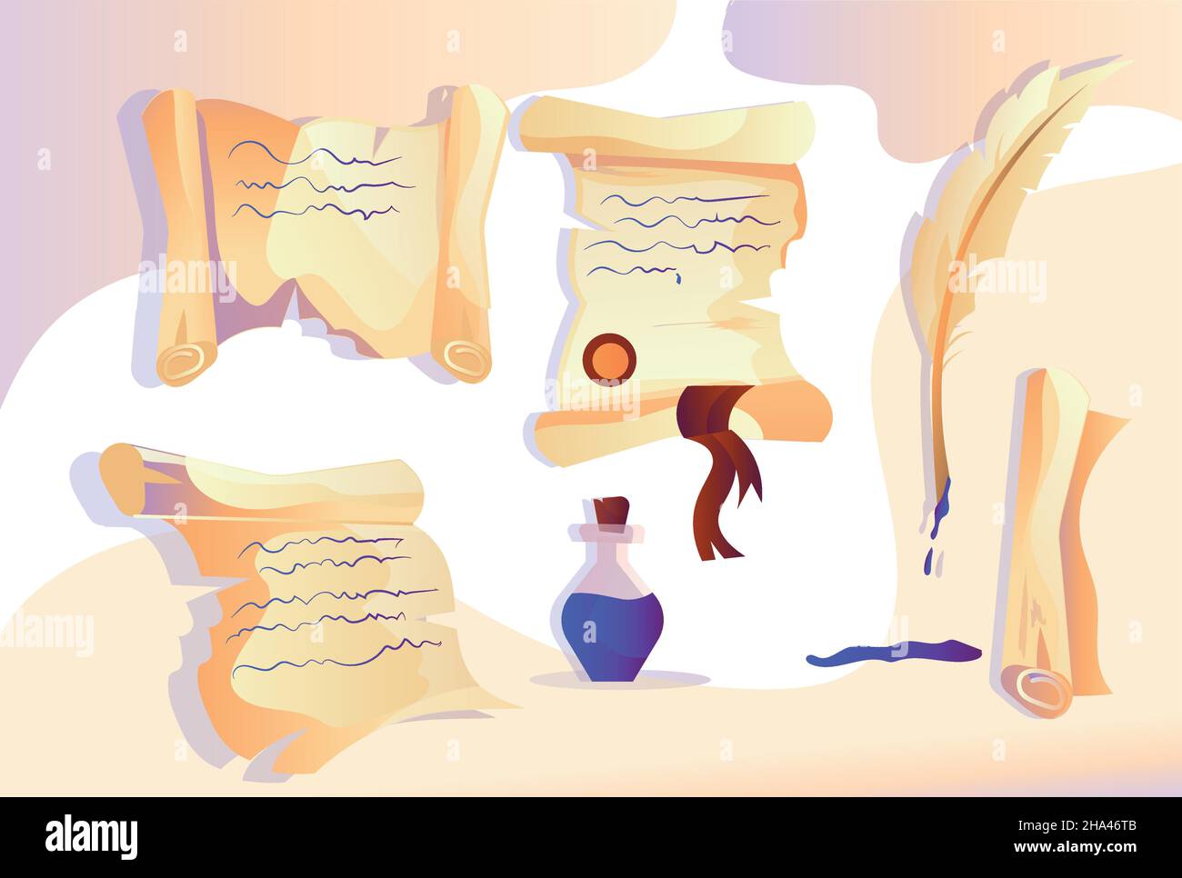 Vintage paper map egypt Stock Vector Images - Alamy