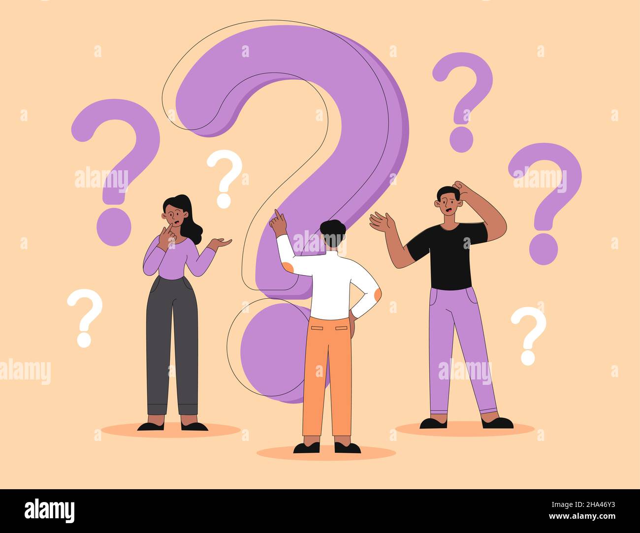 People with question mark Stock Vector Image & Art - Alamy