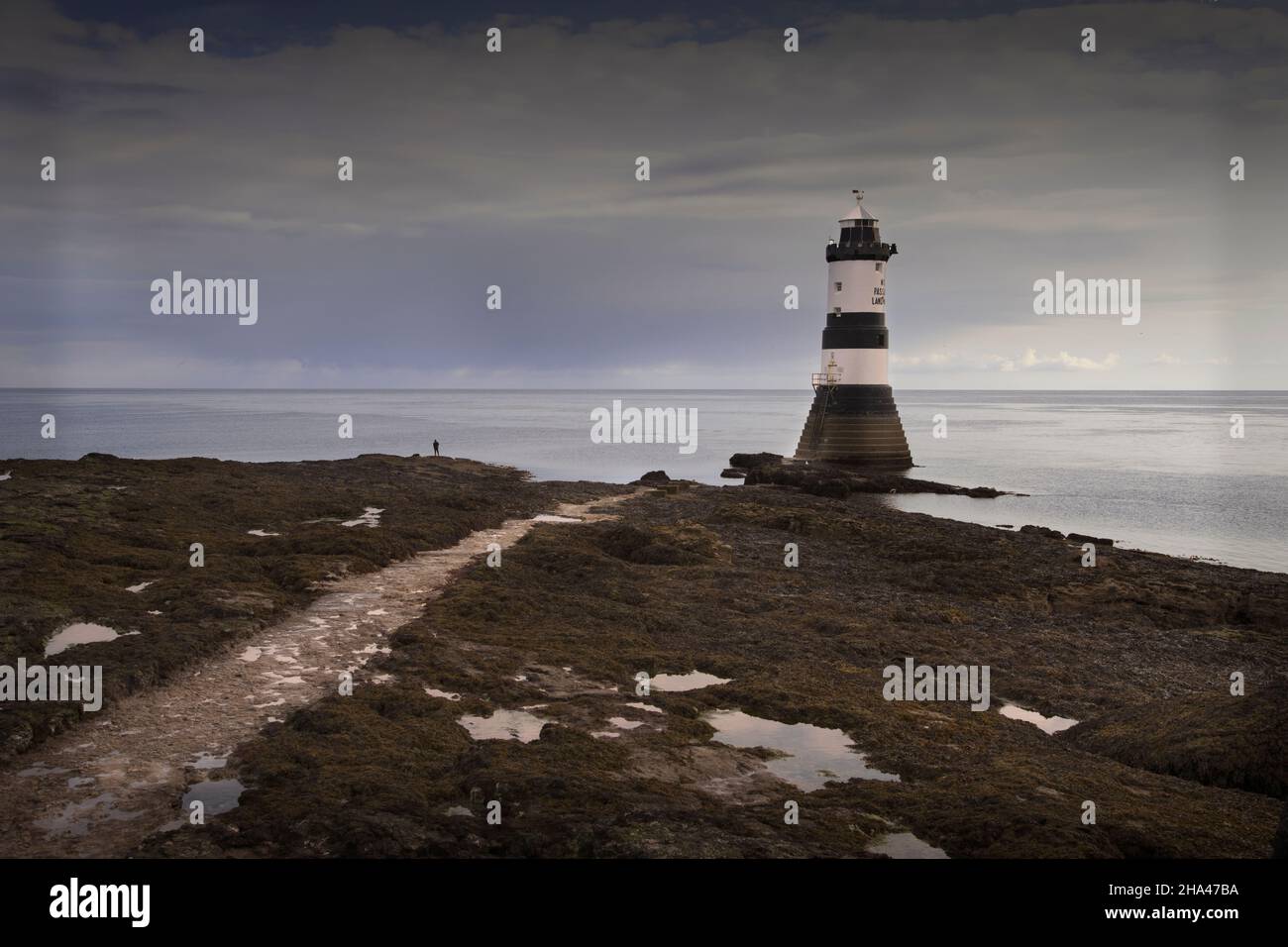 UK, Wales, Anglesey, Penmon, Trwyn Du Lighthouse, (aka Penmon ...