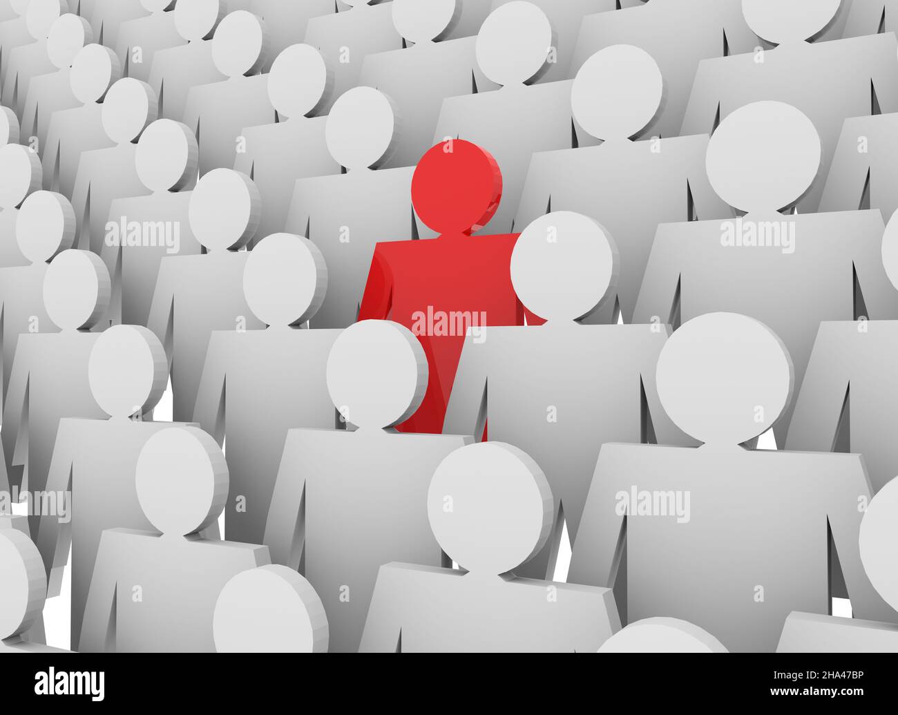 Unique Person In Crowd