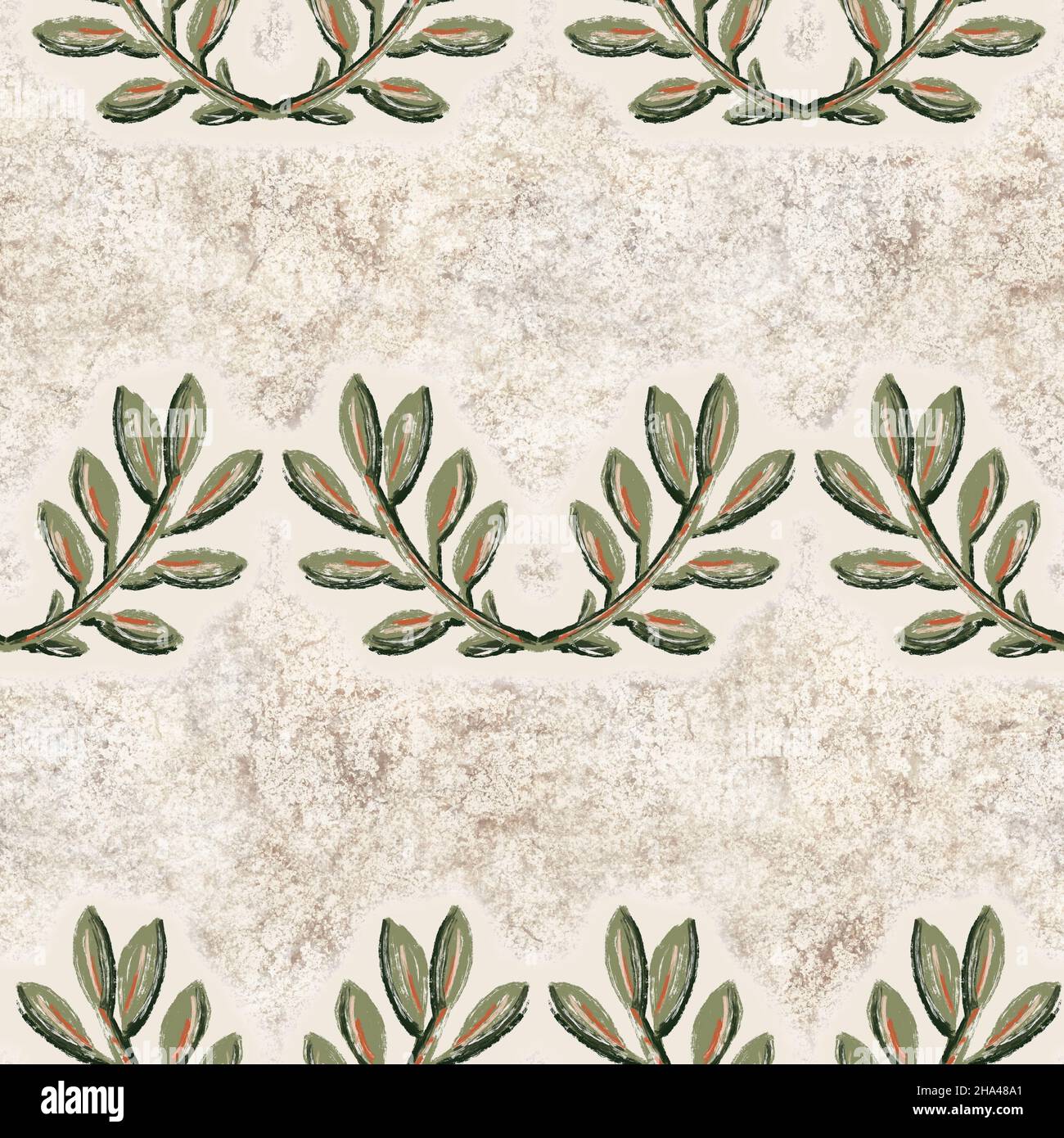 Desert plant on sand texture seamless raster pattern. Organic succulent ...