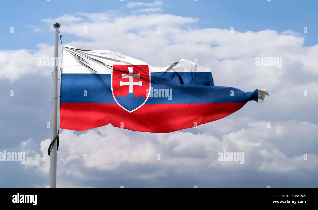 Slovakia official national waving hi-res stock photography and images ...