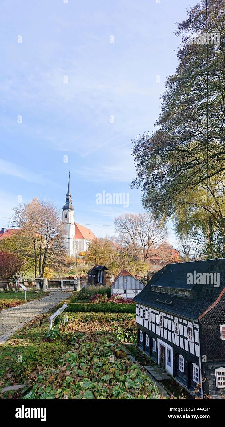 europe,germany,saxony,upper lusatia,cunewalde,environment park with a ...